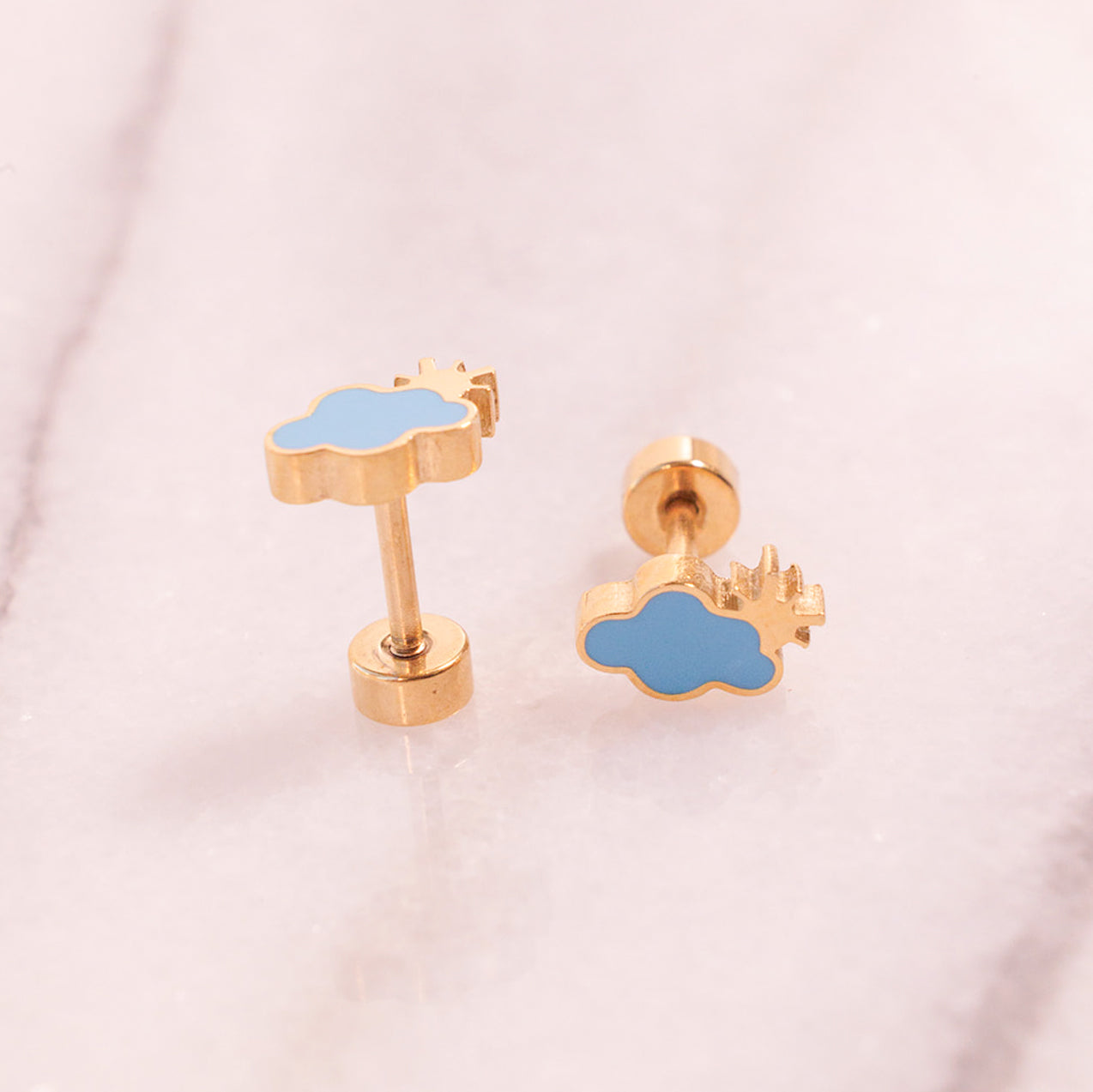 Cloud Enamel Flatbacks – adorn512