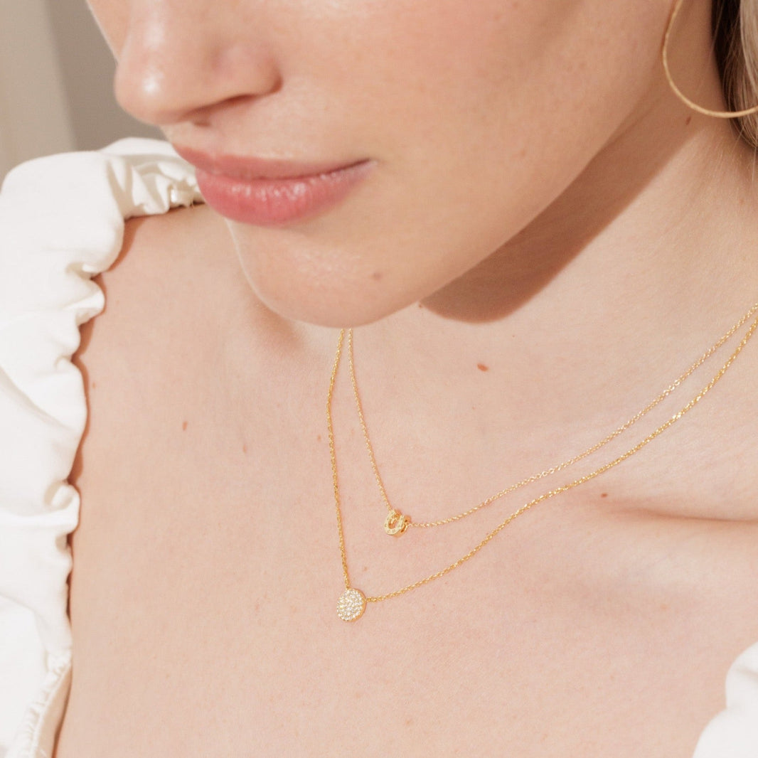 Pave Disc Necklace – adorn512